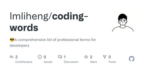 github lmliheng coding words 😎a comprehensive list of professional