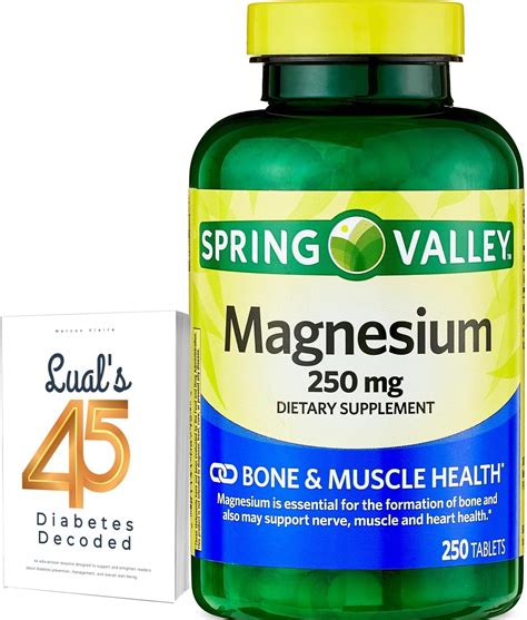 Amazon.com: Spring Valley Magnesium 250 mg - Bone & Muscle Health ...