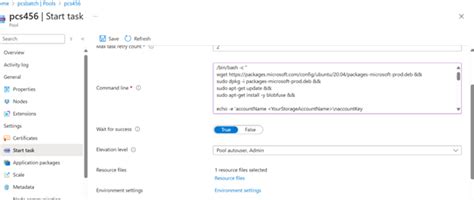 Linking Azure Batch Pool To Blob Storage Microsoft Qanda