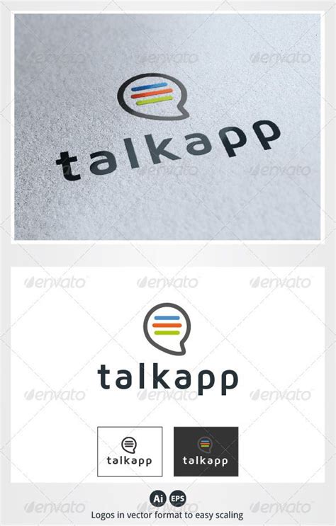Talk App Logo Letter Logo Logo Templates Marketing Logo