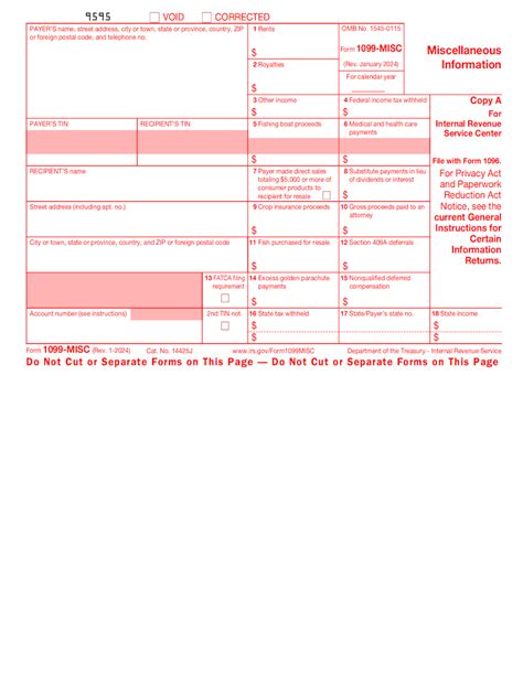 2025 Irs Form 1099 And Instructions Tax Sights