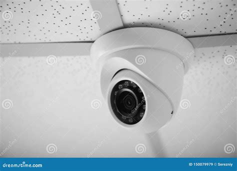 Modern Cctv Security Camera Installed Indoors Stock Image Image Of Indoors Prevention