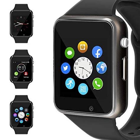 Smartwatch WJPILIS IOS Android Deportivo Bluetooth Negro