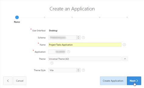 Creating And Running A Database Application Using Oracle Application