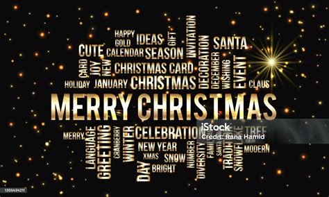 메리 크리스마스 벡터 텍스트 단어 클라우드 디자인 템플릿 크리에이티브 워드 클라우드 타이포그래피 벡터 일러스트레이션 0명에 대한 스톡 벡터 아트 및 기타 이미지 Istock