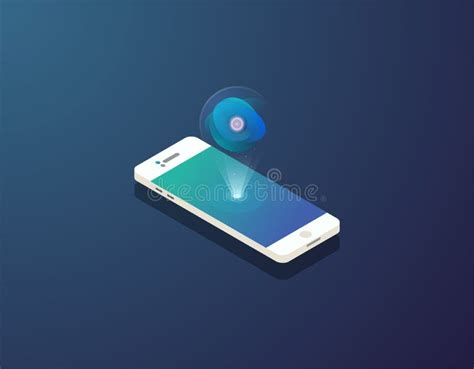 Isometric Mobile Development Illustration Stock Vector Illustration