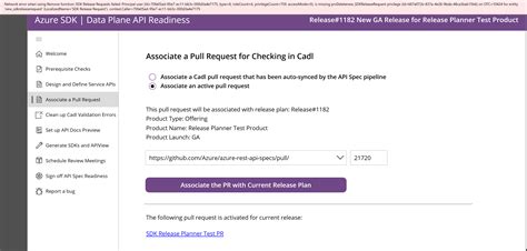 Error When Associating A Pr To My Release Plan · Issue 5511 · Azure