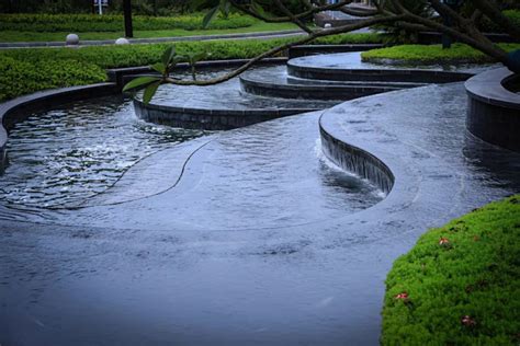 叠水景观