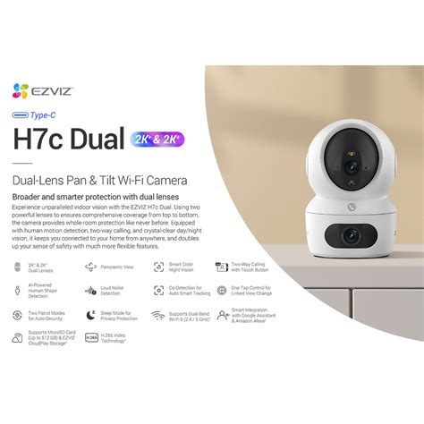 Jual Ezviz H7c Dual 2k⁺ And 2k⁺ Dual Lens Pan Tilt Wifi Camera Dual Band Wifi Shopee Indonesia