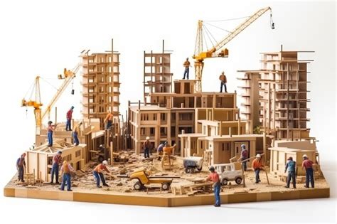 Premium Photo Engineers Architects Contractors And Brokers Meeting For Residential Complex