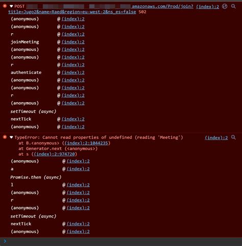Unable To Find Meeting · Issue 2040 · Awsamazon Chime Sdk Js · Github