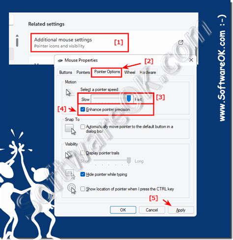mouse pointing acceleration and primary key under windows 11