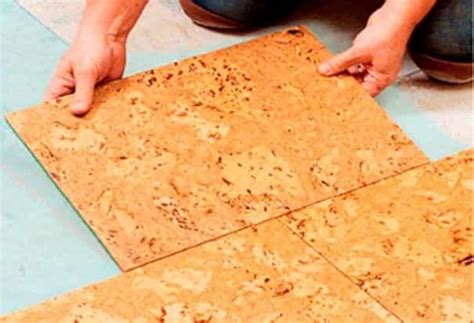 Пробковая плитка для пола