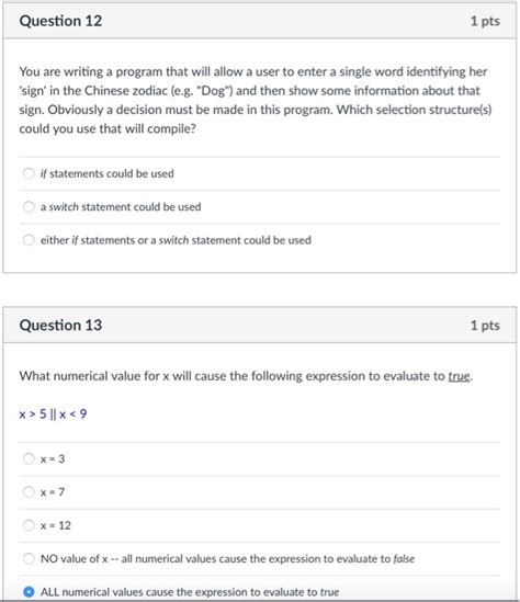 Solved Question9 1 Pts Which Of The Following Data Types Is
