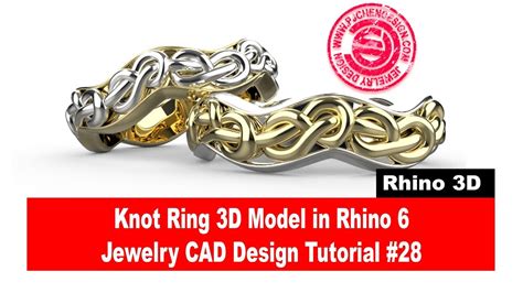 Knot Ring 3d Model Tutorial In Rhino 6 2018 Jewelry Cad Design