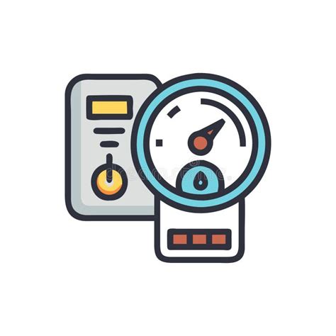 Accurate Energy Consumption Meter For Monitoring Stock Illustration Illustration Of Meter