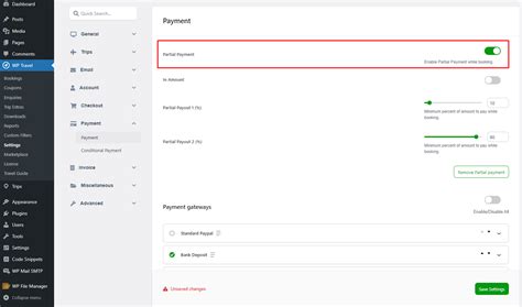 How To Add A Global Partial Payment In Amount