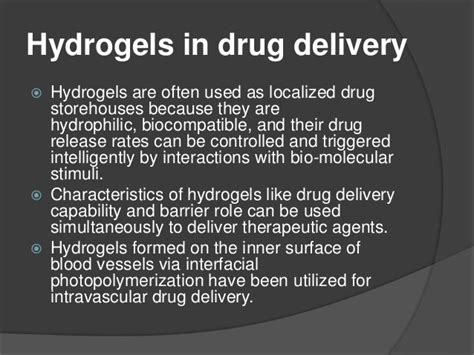 Hydrogels And Its Industrial Applications Article On Polymer Chemist…