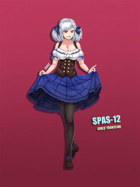 Drawing Of Spas 12 From Girls Frontline R Girlsfrontline