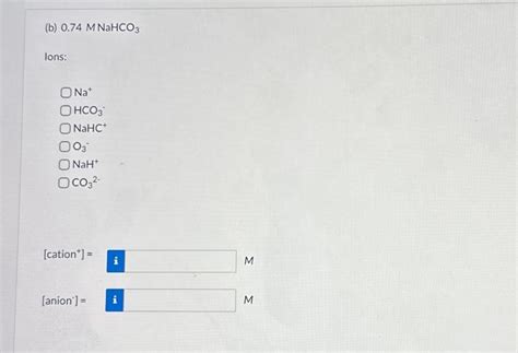 Solved Determine The Molarity Of Each Of The Ions Present In Chegg Com