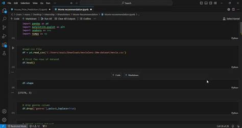 Manogari S On Linkedin Python Machinelearning Movierecommendations Datascience Bharatintern