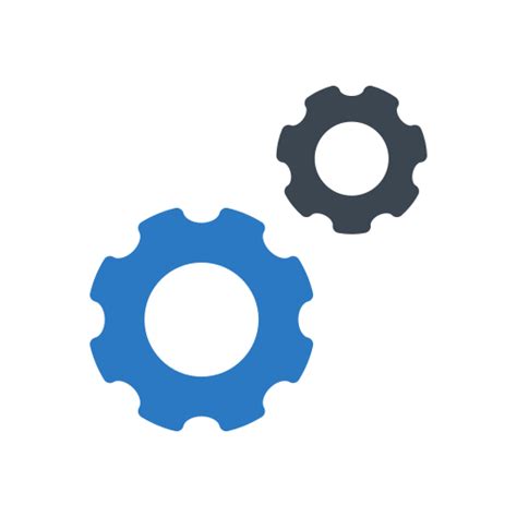 Icono De Configuración Generic Blue