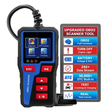 Obd2 Code Reader Obdii Eobd Car Code Scanner Check Engine Light Fault Code Reader Cranking