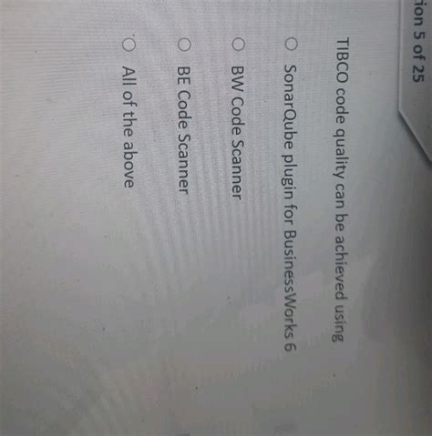 Ion 5 Of 25 Tibco Code Quality Can Be Studyx