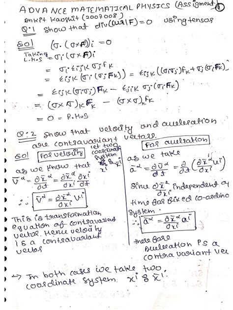 tensor solved questions pdf