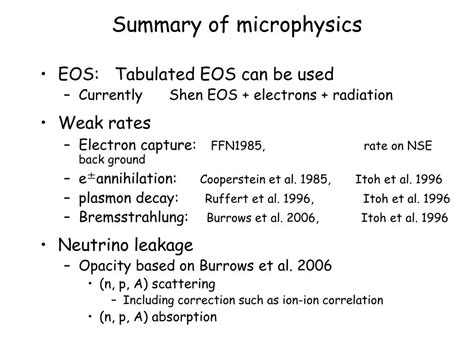 Ppt Advancing Numerical Relativity With Microphysics Simulation