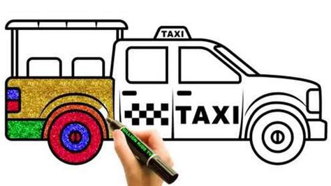 趣味简笔画：画出租车 腾讯视频