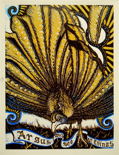 1000 Eyes Reductive Relief Rprintmaking