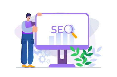 Premium Vector Seo Analysis Concept With People Scene In Flat Design