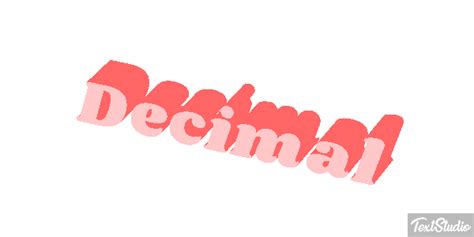 Decimal Palavra Desenhos De Logotipo Em  Animado