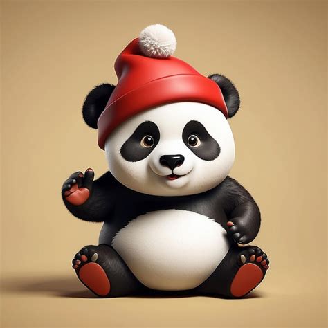 Premium Photo 3d Cartoon Winged Panda