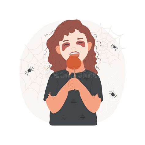Candy Apple Isolated Cartoon Vector Illustration Stock Vector Illustration Of Spooky Eating