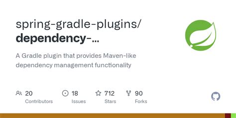 Dependency Management Pluginbuildgradle At Main · Spring Gradle Pluginsdependency Management