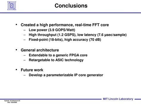 Ppt A Systolic Fft Architecture For Real Time Fpga Systems Powerpoint