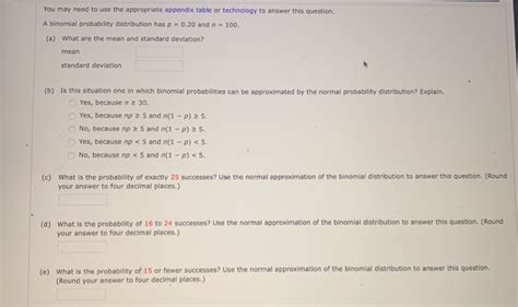 Solved You May Need To Use The Appropriate Appendix Table Or
