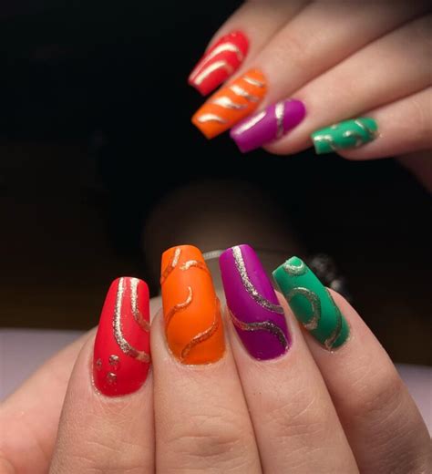 100 Cute Rainbow Nails For A Colorful Manicure Graced Girl