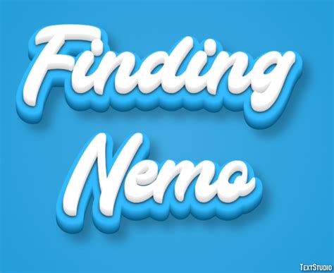 Finding Nemo Text Effect And Logo Design Movie