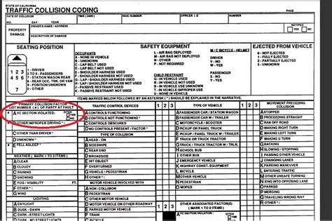 How To Read A Traffic Collision Report Torklaw