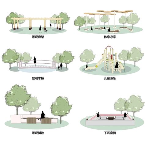空间景观设施分析图免抠psd 花瓣网