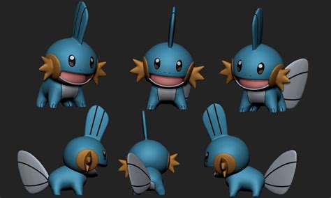 Pokemon Mudkip Con 2 Poses Edream Makers