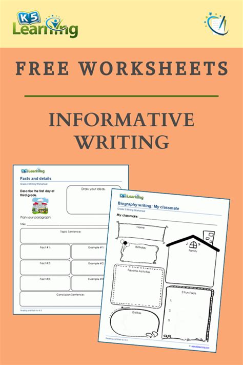 Grade 3 Informative Writing Worksheets K5 Learning
