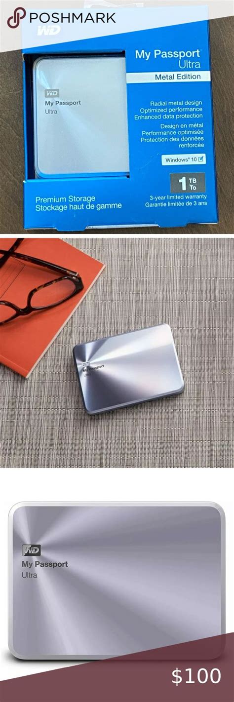 Wd 1tb Silver My Passport Ultra Metal Edition Portable External Hard