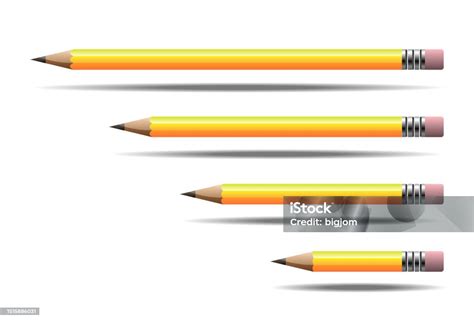 노란색 연필 흑연 아이콘은 흰색으로 분리되어 있습니다 갈음질에 대한 스톡 벡터 아트 및 기타 이미지 갈음질 개념 고무