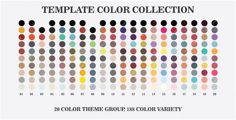 Premium Vector Trend Color Palette Blend 2023 20 Vector Color Palette Groups With 188 Color