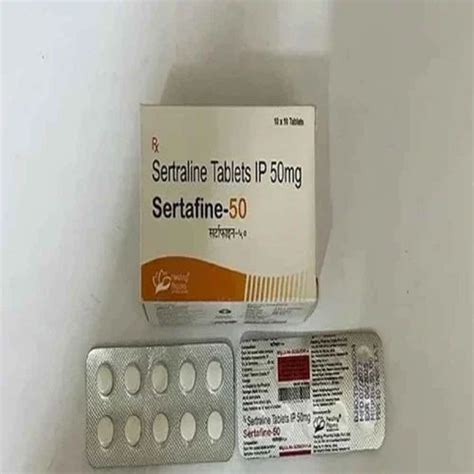 Sertraline Tablets 50 Mg At ₹ 250 Stripe Antidepressant Drugs In Amravati Id 2854242422855