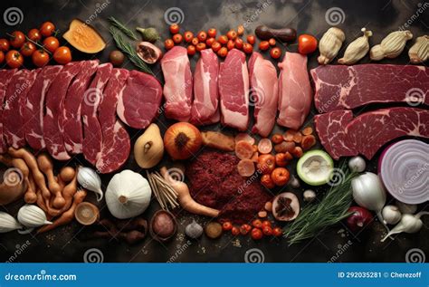 Chunks Of Fresh Red Meat Stock Image Image Of Closeup 292035281